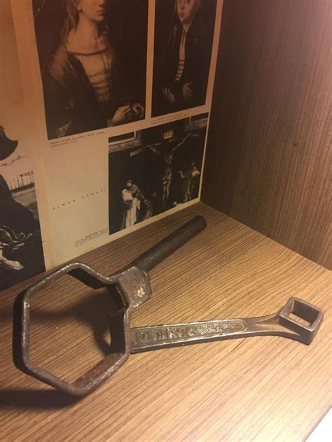 Angular Antique Wrench Carriage Wrench Cartwheel Wrench Rare Tools