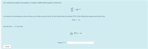 Solved Let R And K Be Positive Real Numbers Consider A Chegg Com