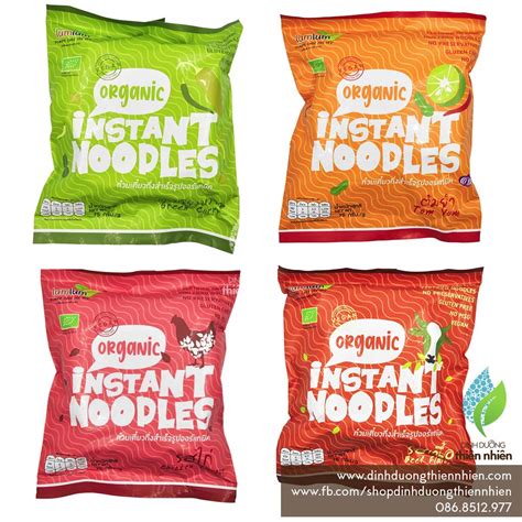 Mì Ăn Liền Gạo Lứt Hữu Cơ Lumlum Organic Instant Noodles Lum Lum 75g