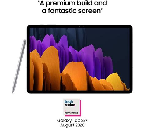 Samsung Galaxy Tab S7 Plus 124 Tablet 128 Gb Mystic Silver Sm