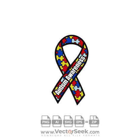 Autism Awareness Ribbon Logo Png Svg Ai Vector Free Download
