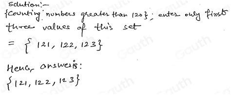 Solved B Counting Numbers Greater Than 120 Enter Only The First