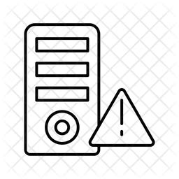 Cpu Warning Icon Download In Line Style