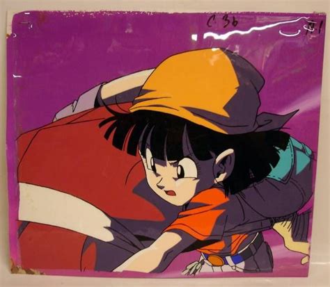 Dragonball Gt Toei Animation Original Celluloid Pan Holding Mr Satan