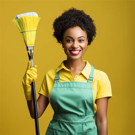 Premium Photo Young Darkskinned Ethnic Woman Wearing Work Clothes An