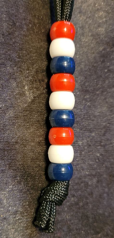Military Ranger Beads Red White And Blue Pace Counter Beads Made To Order Choose Your Colors