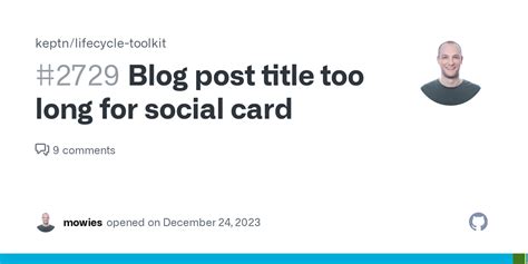 Blog Post Title Too Long For Social Card · Issue 2729 · Keptn