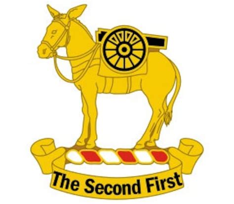 US Army 2nd Field Artillery Regiment Unit Crest Vector Files Etsy