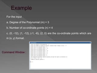 Curve Fitting Linear Algebra Ppt
