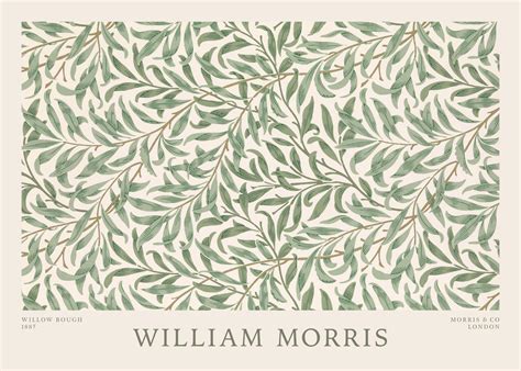William Morris Willow Bough Landscape Print