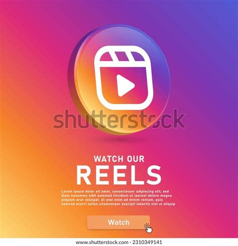 Instagram Reel Logo 3d Photos And Images And Pictures Shutterstock