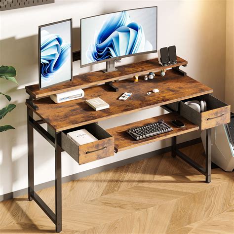 Modern Office Desk With Computer