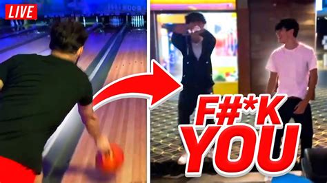 Adin And Ishowspeed Get Pressed By Stream Snipers At The Bowling Alley