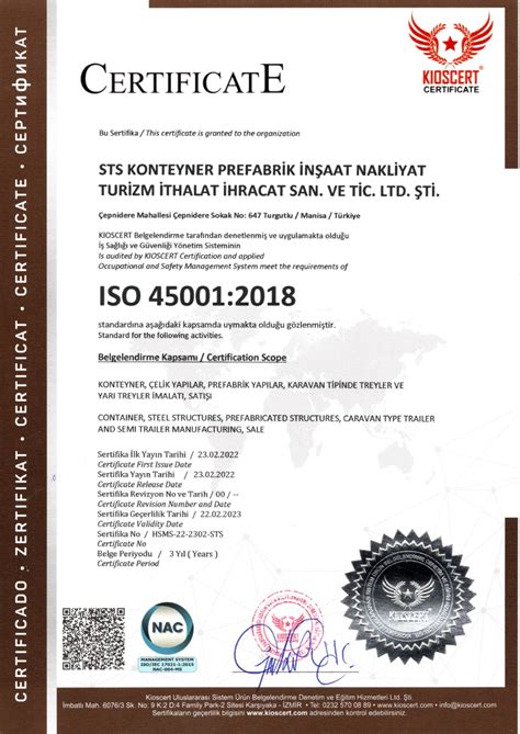 Hakkımızda STS Konteyner Prefabrik İnşaat Nakliyat San ve Tic Ltd Şti