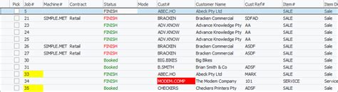 Multi Column Sorting