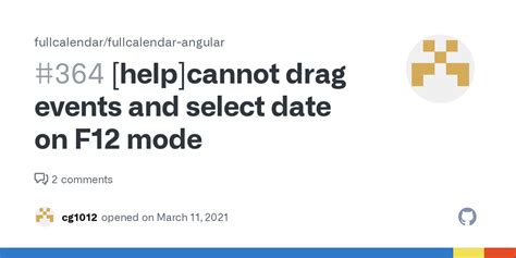Help Cannot Drag Events And Select Date On F12 Mode · Issue 364