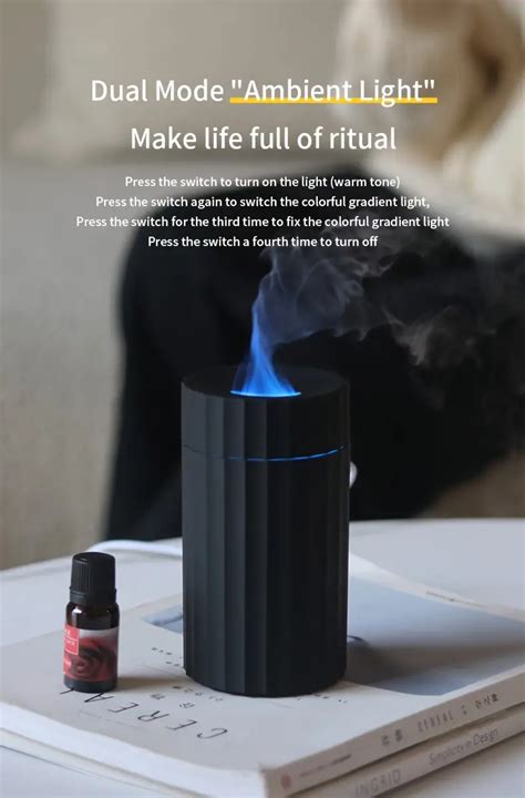 Mini Flame Diffuser Humidifier Auto Essential Oil Diffuser 7 Temu