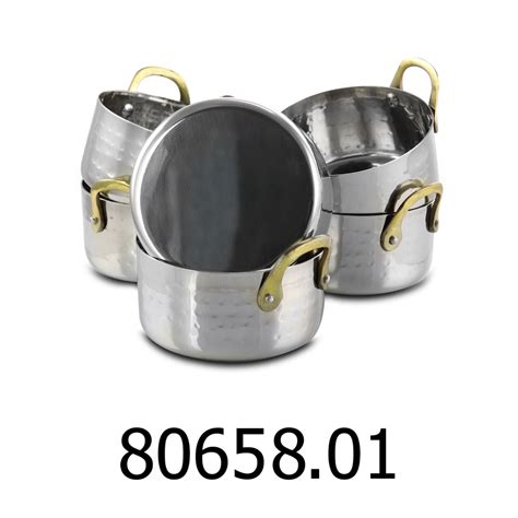 6 Pc Mini Dutch Oven Set With Brass Handle R And B Import