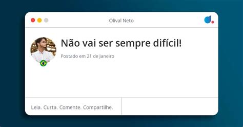 Não Vai Ser Sempre Difícil