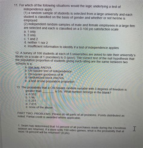 solved part one multiple choice please identify the answer
