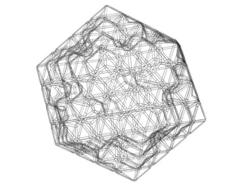 Wireframe Shape Icosahedron Flake 3d Printing Model Threeding