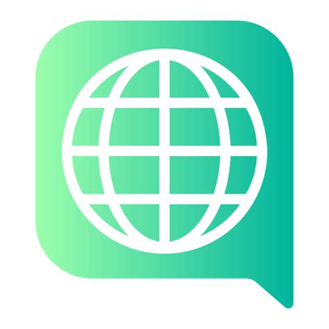 Language Generic Gradient Fill Icon