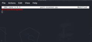 Making A Port Scanner In Kali Linux Terminal Using Python GeeksforGeeks