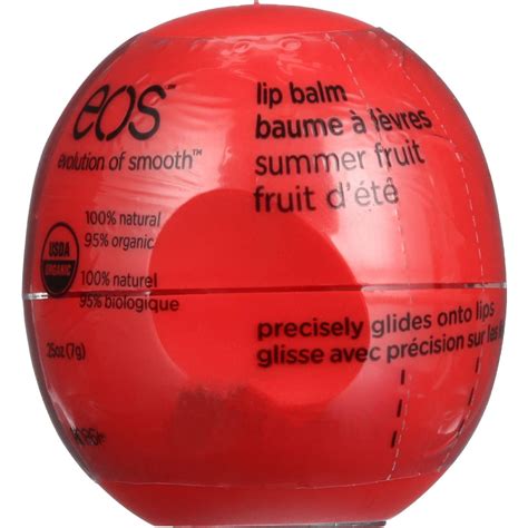 Eos Products Lip Balm Organic Smooth Sphere Summer Fruit 25 Oz