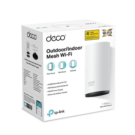 Wi Fi Mesh система Tp Link Deco X50 Outdoor белый 5 ГГц 24 ГГц