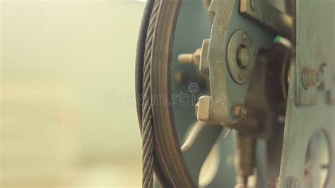 Maintenance Of Elevator Shafts Cable Control Elevator Transport Stock