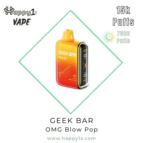 Geek Bar Pulse 15000 Puffs Disposable Vape Device Omg Blow Pop