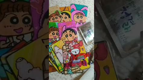 준등기 2편 수제 포토카드 짱구 준등기깡 포카 산리오 캐릭터 알고리즘 추천 Youtube