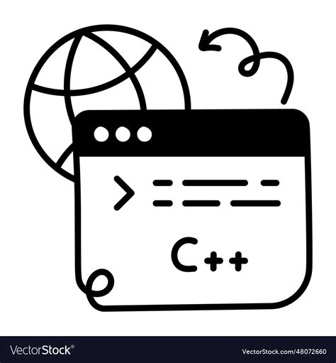 Browser Coding Royalty Free Vector Image Vectorstock