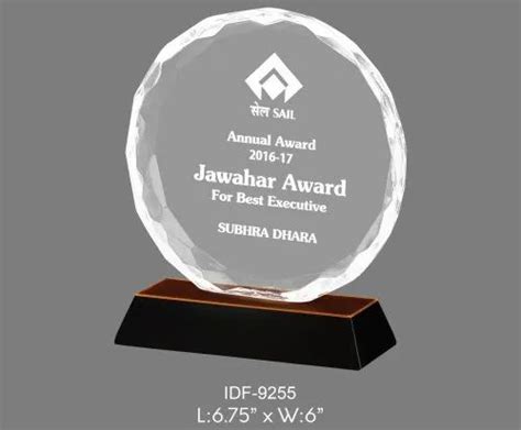 Plain Acrylic Round Award Trophy Packaging Type Box At ₹ 300piece