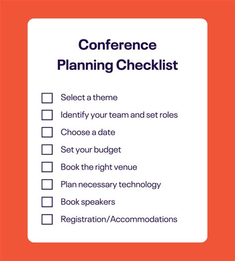 The Essential Conference Planning Checklist With Template Bogiolo