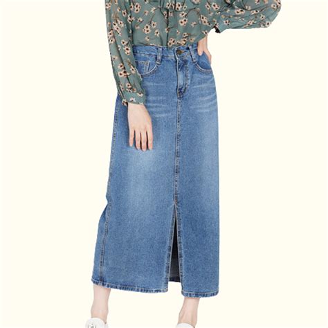 데일리코디 마른 여자 여중생 여고생 중학생 고등학생 고딩 롱 데님 청치마 치마 스커트 코디