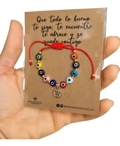 Pulsera Hilo Rojo Ojo Turco San Benito Bebe niñ Proteccion Meses sin