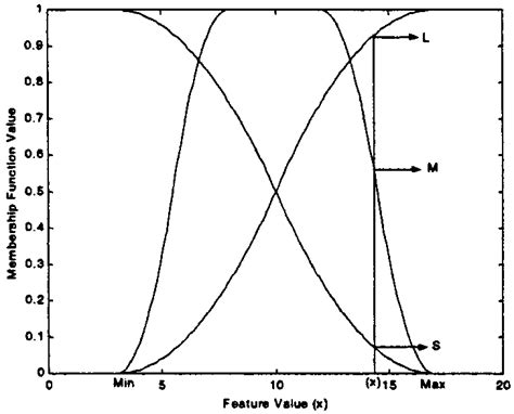 linguistic representation of feature values by triangular membership