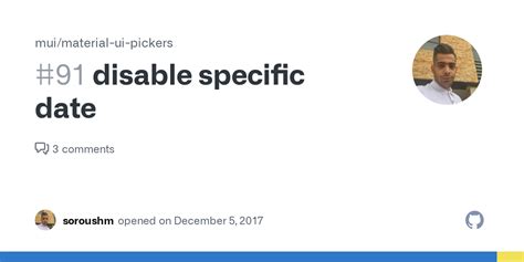 Disable Specific Date · Issue 91 · Muimaterial Ui Pickers · Github