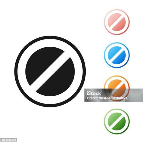 Icône Noire De Signe Darrêt Disolement Sur Le Fond Blanc Symbole Darrêt