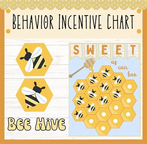 Differentiated Classroom Behavior Management Incentive Chart Bee Hive