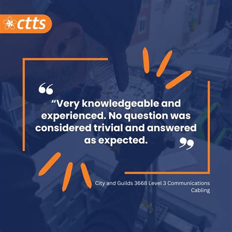 Ctts Communicationscabling Feedback Telecomtraining Ctts Cable Telecommunications
