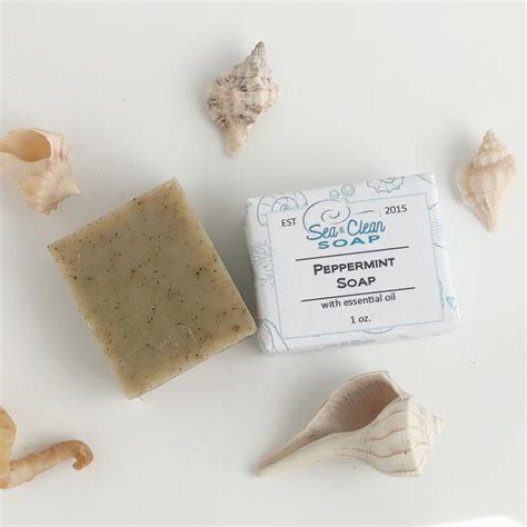 Peppermint Soap Bar Sea And Clean Soap