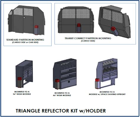 Safety Triangle Reflector Kit Holder Masterack
