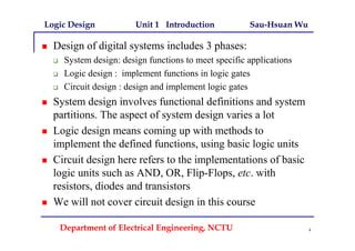 Logic Design PDF Computing Technology Computing