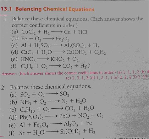 Solved Question 2. ﻿Balance these chemical equations. | Chegg.com