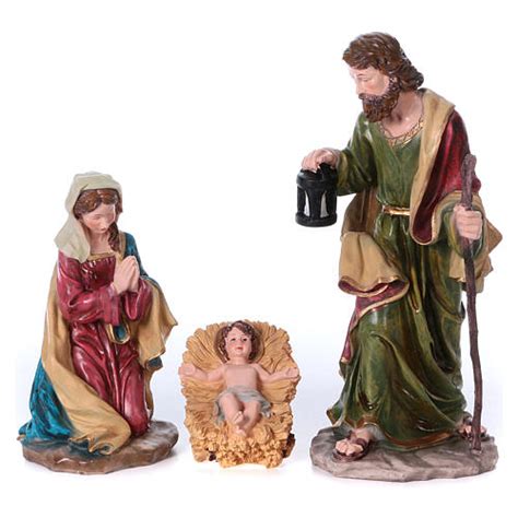 Crèche complète 10 santons 50cm modèle couleur vente en ligne sur HOLYART