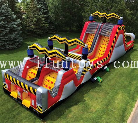 Commercial High Voltage Adult Outdoor Inflatable Playground Equipment