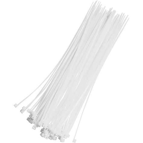 Collier de serrage plastique serre cable plastique 100 Pièces Brides en