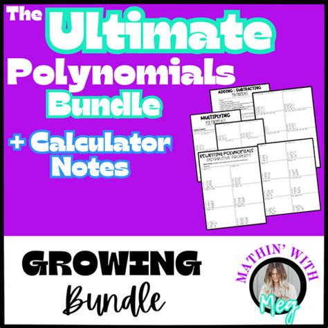 Polynomials Bundle Teks A10a A10b A10c And A10d Mathin With Meg